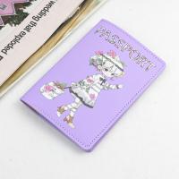 China PU Leather Passport Cover Wallet Travel Card Holder Custom Logo UV Printing Unisex 2024 for sale