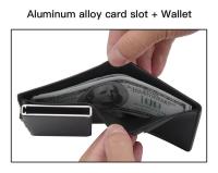 China Custom Aluminum Card Holder for Men RFID Blocking Slim Minimalist Wallet 10 Cards Capacity for sale