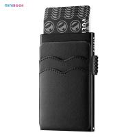 China RFID Blocking Credit Card Holder Slim Leather Wallet with 6 Slots for sale