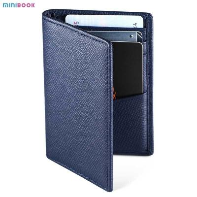 China Long Credit Card Holder Wallet PVC Pure Leather Minimalist Slim Bi Fold 8 Card Slots for sale