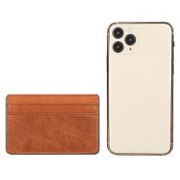 China Crazy Horse Slim Genuine Leather Credit Card Holder Wallet for Men 0.03kg 10cm for sale