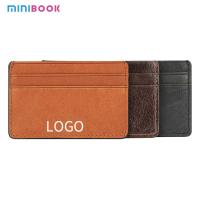 China Crazy Horse Slim Genuine Leather Credit Card Holder Wallet for Men 0.03kg 10cm for sale