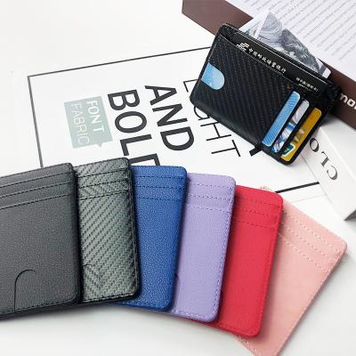 China Carbon Fiber RFID Wallet for Credit Cards Business Card Storage 11.4x8.1x0.5cm 0.1kg for sale
