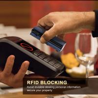 China RFID Aluminum Metal Card Holder Fashionable Credit Card Case 10cm x 6.5cm for sale