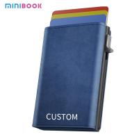China RFID Aluminum Metal Card Holder Fashionable Credit Card Case 10cm x 6.5cm for sale