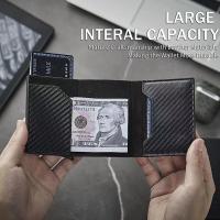 China RFID Blocking Genuine Leather Pop Up Wallet for Credit Card Storage 9.5cm for sale