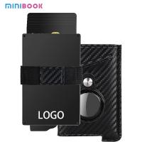 China RFID Blocking PU Leather Pop Up Credit Card Holder Wallet for Men 11.5cm x 7.5cm for sale
