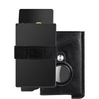 China RFID Blocking PU Leather Pop Up Credit Card Holder Wallet for Men 11.5cm x 7.5cm for sale