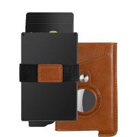 China RFID Blocking PU Leather Pop Up Credit Card Holder Wallet for Men 11.5cm x 7.5cm for sale