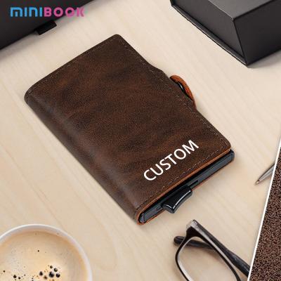 China Carbon Fiber RFID Blocking Bifold Wallet for Men with ID Window 10cm x 6.6cm for sale