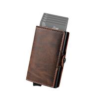 China Carbon Fiber RFID Blocking Bifold Wallet for Men with ID Window 10cm x 6.6cm for sale