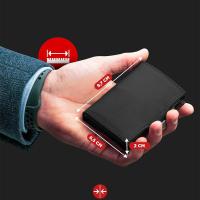 China Genuine Leather Popup Card Wallet for Men Credit Card Holder Low MOQ Mix Models 9.7cm for sale