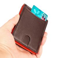 China Custom Bifold Genuine Leather Wallet with Money Clip and Slots 0.1kg for sale