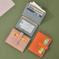 China Custom Sublimation Genuine Leather Credit Card Holder Wallet 10.5cm x 9cm Low MOQ Mix Models for sale