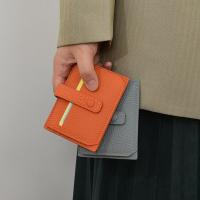China Custom Sublimation Genuine Leather Credit Card Holder Wallet 10.5cm x 9cm Low MOQ Mix Models for sale