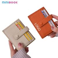China Custom Sublimation Genuine Leather Credit Card Holder Wallet 10.5cm x 9cm Low MOQ Mix Models for sale