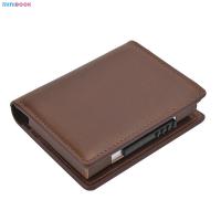 China Leather RFID Pop Up Card Wallet with Metal Box for Men Business Credit Card Holder 8 Slots for sale