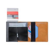 China Colorful PU Magnet Card Wallet with RFID Blocking for Business Cards OEM ODM for sale