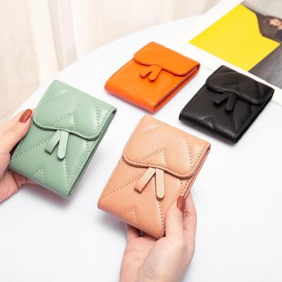 China Genuine Leather Business Card Holder for Women Mini Cute Credit Card Case 11cm x 8cm Low MOQ for sale