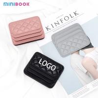 China Genuine Leather Women Card Holder Ultra Thin Compact Credit Card Wallet 0.07kg for sale