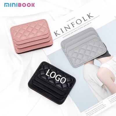 China Genuine Leather Women Card Holder Ultra Thin Compact Credit Card Wallet 0.07kg for sale