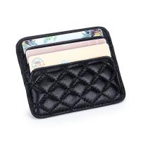China Genuine Leather Women Card Holder Ultra Thin Compact Credit Card Wallet 0.07kg for sale