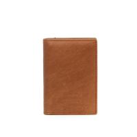 China Genuine Leather Credit Card Holder RFID Blocking 6 Slot Slim Wallet for Men Women for sale