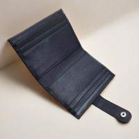 China Genuine Leather Men's Wallet with Multiple Card Slots Anti-Theft RFID Blocking 10.5cm x 8cm for sale