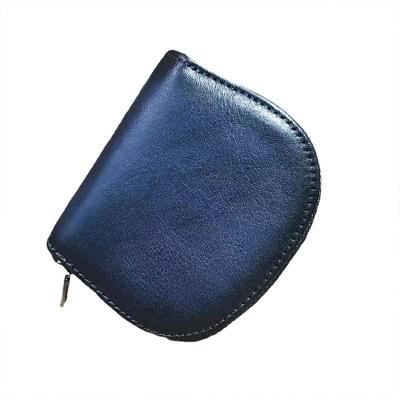 China Genuine Sheepskin Women's Compact Ultra-Thin Card Holder 10cm x 8cm OEM/ODM for sale