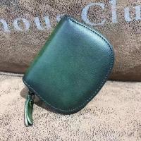 China Genuine Sheepskin Women's Compact Ultra-Thin Card Holder 10cm x 8cm OEM/ODM for sale