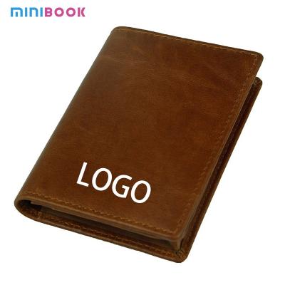 China Business Style Genuine Leather Card Holder for Men Credit Card Wallet 10.4cm x 7.2cm for sale