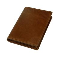 China Business Style Genuine Leather Card Holder for Men Credit Card Wallet 10.4cm x 7.2cm for sale