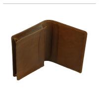 China Business Style Genuine Leather Card Holder for Men Credit Card Wallet 10.4cm x 7.2cm for sale