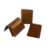 China Business Style Genuine Leather Card Holder for Men Credit Card Wallet 10.4cm x 7.2cm for sale