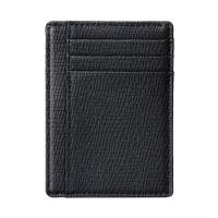China Genuine Leather Men Wallet Coin Purse Card Holder Lychee Pattern 10.8cm Custom Logo for sale
