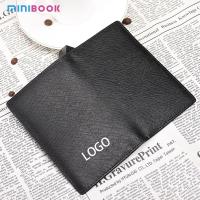 China Minibook Genuine Leather Ultra Thin Card Holder for Credit Cards Business Cards 13cm x 8cm for sale
