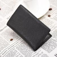 China Minibook Genuine Leather Ultra Thin Card Holder for Credit Cards Business Cards 13cm x 8cm for sale