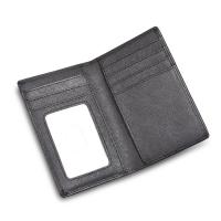 China Minibook Genuine Leather Ultra Thin Card Holder for Credit Cards Business Cards 13cm x 8cm for sale