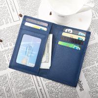 China Minibook Genuine Leather Ultra Thin Card Holder for Credit Cards Business Cards 13cm x 8cm for sale