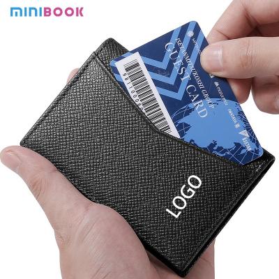 China Ultra-thin Genuine Leather Card Holder for Credit Cards Fashion Style 13cm x 9cm for sale
