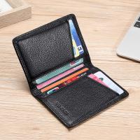 China Genuine Leather Multi-Slot Anti-Degaussing Card Holder for Driver License 11cm x 8cm for sale
