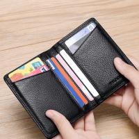 China Genuine Leather Multi-Slot Anti-Degaussing Card Holder for Driver License 11cm x 8cm for sale