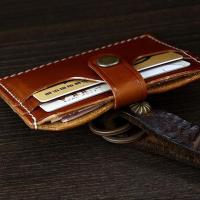 China Genuine Leather Double-Layer Card Box for Credit Cards Automatic Ejection and Low MOQ for sale