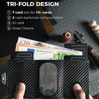 China RFID Blocking Genuine Leather Mens Wallet with 12 Credit Card Slots Slim Large Capacity for sale