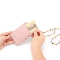 China Genuine Leather ID Card Holder Badge Strap for Women Credit Card Wallet 12cm 9cm for sale