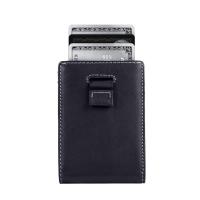 China Genuine Leather RFID Blocking Slim Front Pocket Wallet with Money Clip and ID Window 11.5cm for sale