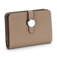 China Genuine Leather Slim Wallet Card Holder Unisex Business Casual 12cm 10cm 0.1kg for sale