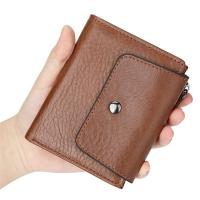 China Genuine Leather Card Holder with Transparent ID Window 11.5cm x 9.5cm for Men for sale