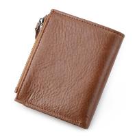 China Genuine Leather Card Holder with Transparent ID Window 11.5cm x 9.5cm for Men for sale