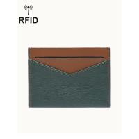 China Women's Genuine Leather Business Card Holder 10.5cm x 7.5cm Lightweight Durable OEM Custom Logo for sale